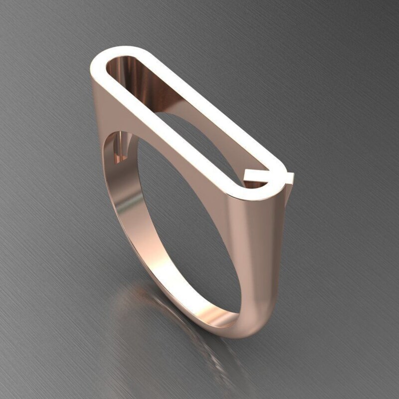 Alphabet Finger Ring - Etsy
