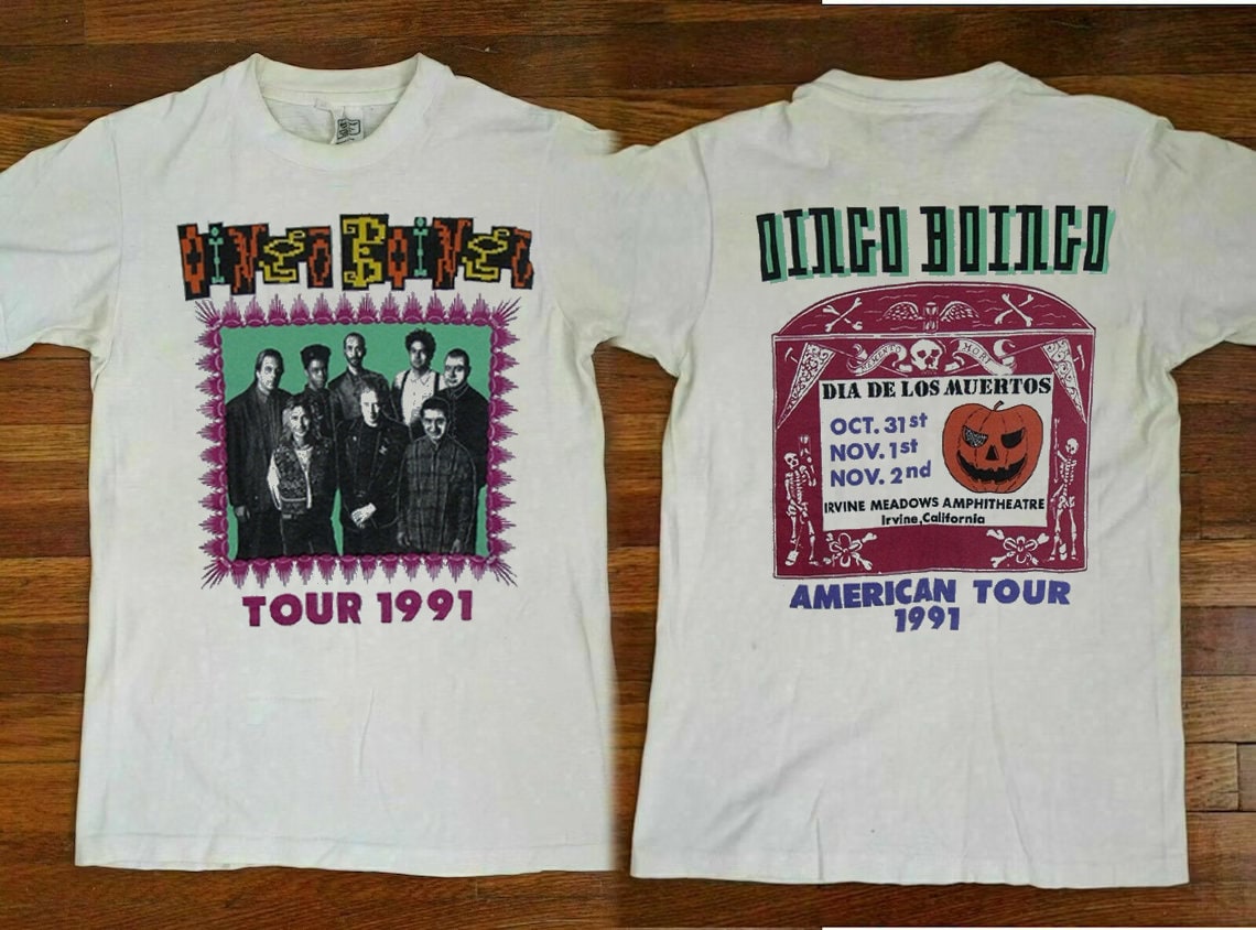 Oingo Boingo T-Shirt Vintage 1991 Oingo Boingo Irvine Meadows Dia De ...