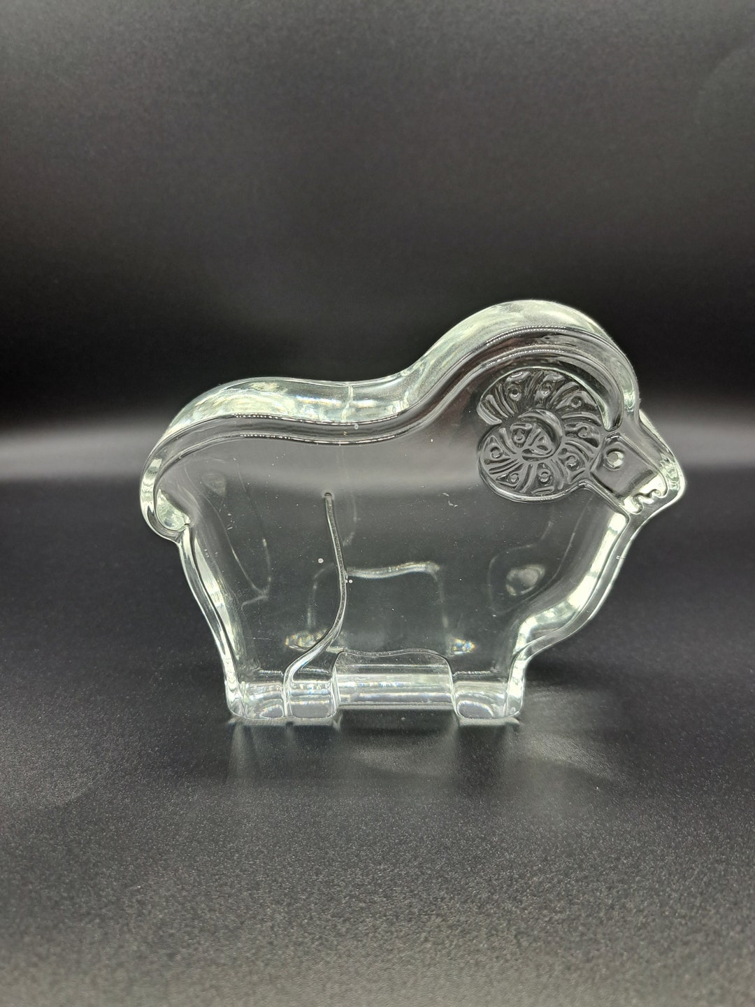 Ram Glass Figurine by Kosta Boda - Etsy