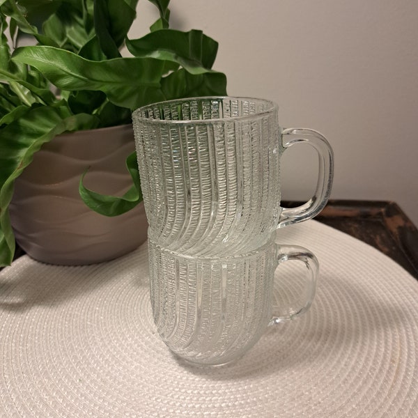 Arcoroc Glass Mugs Etsy