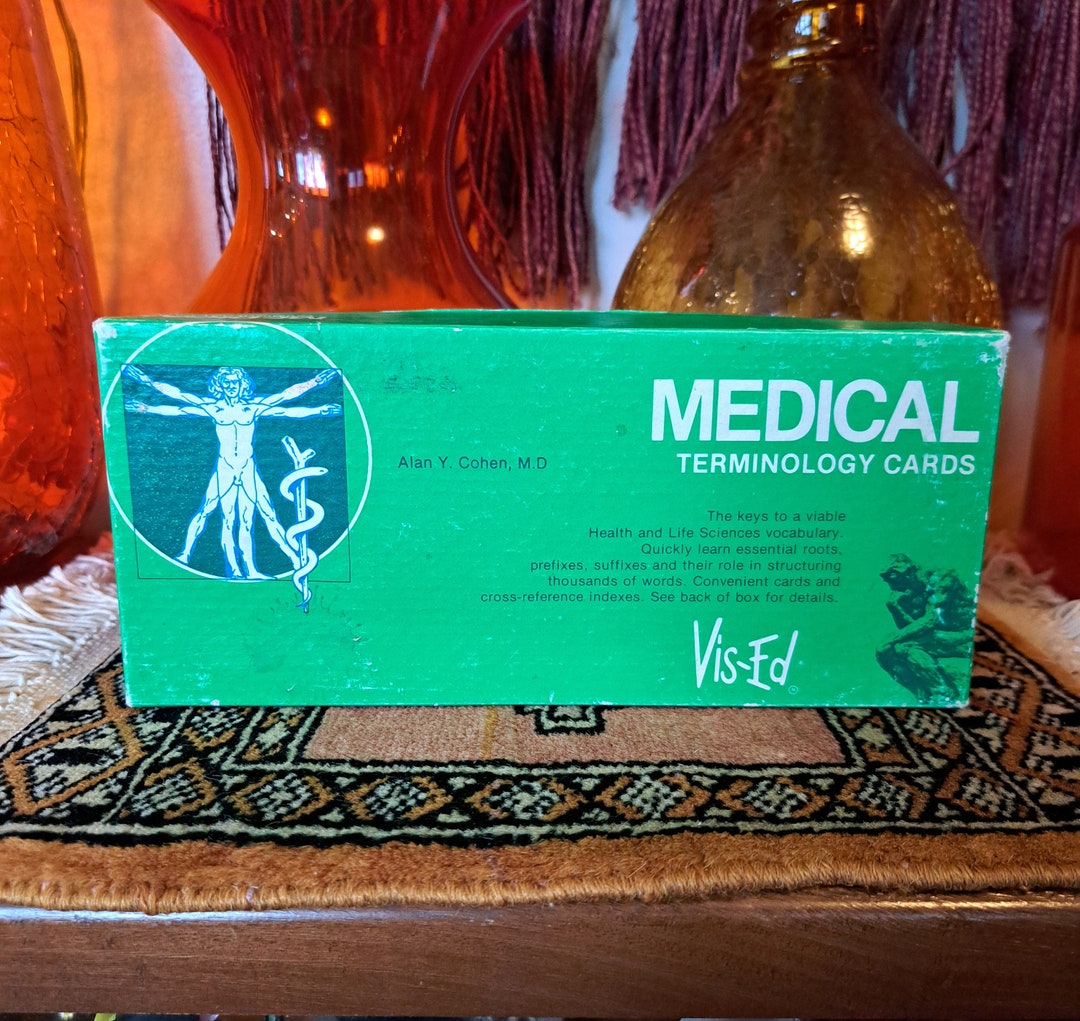 Vintage Vis-ed Medical Terminology Cards - Etsy