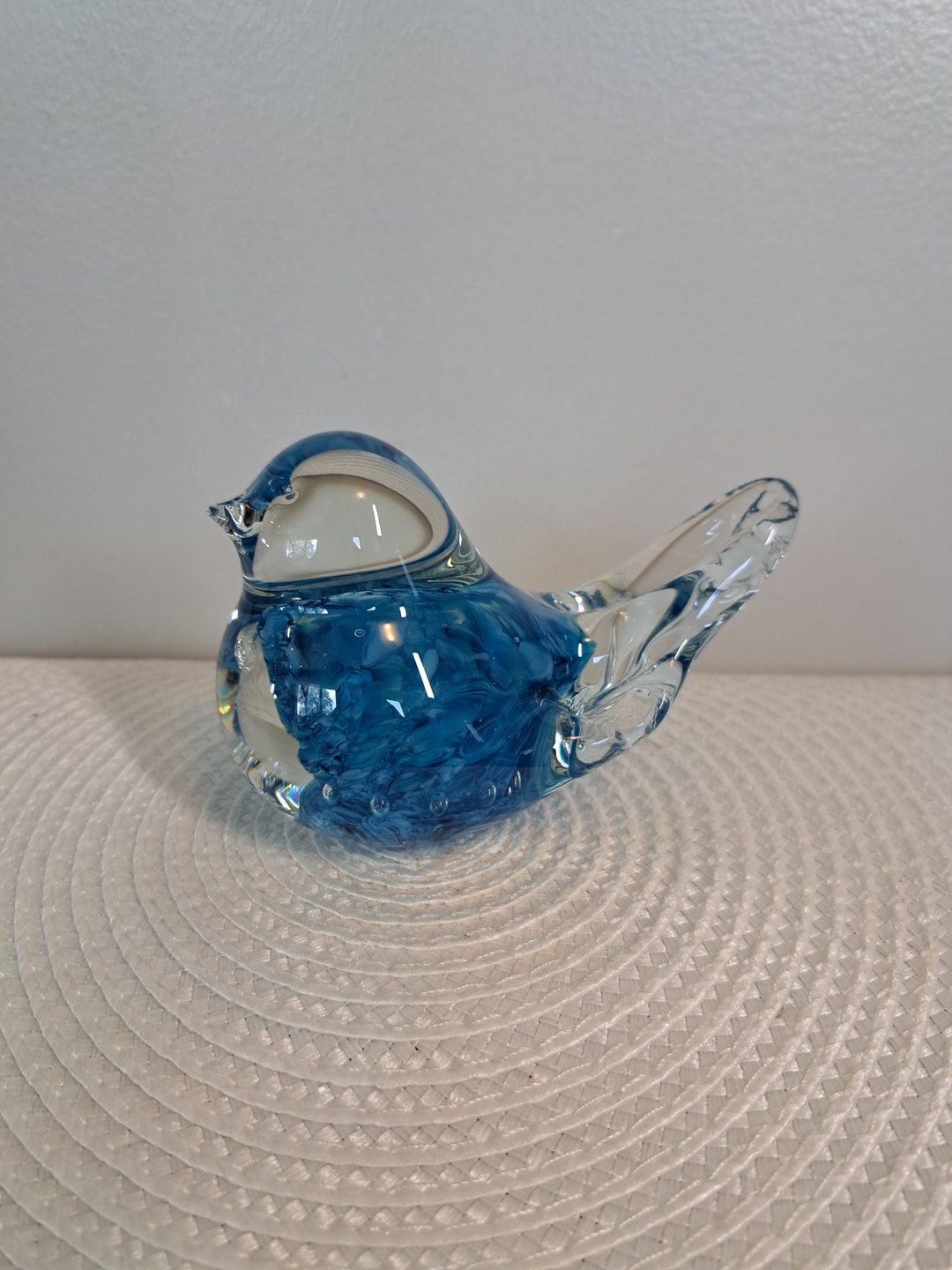 Monte Dunlavy Glass Bird Paperweight - Etsy