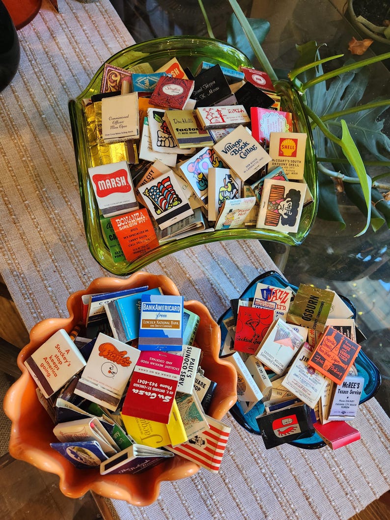 Mystery Lot of 10 Vintage Matchbooks - Etsy