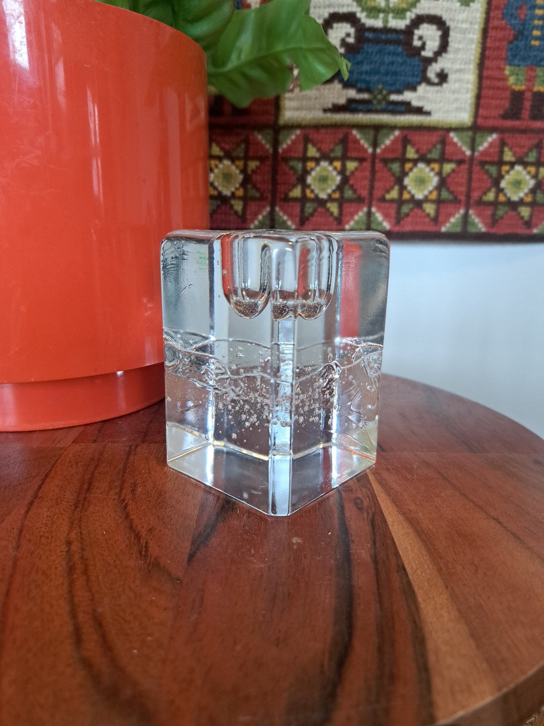 Timo Sarpaneva for Littala Ice Cube Square Taper Candlestick - Etsy