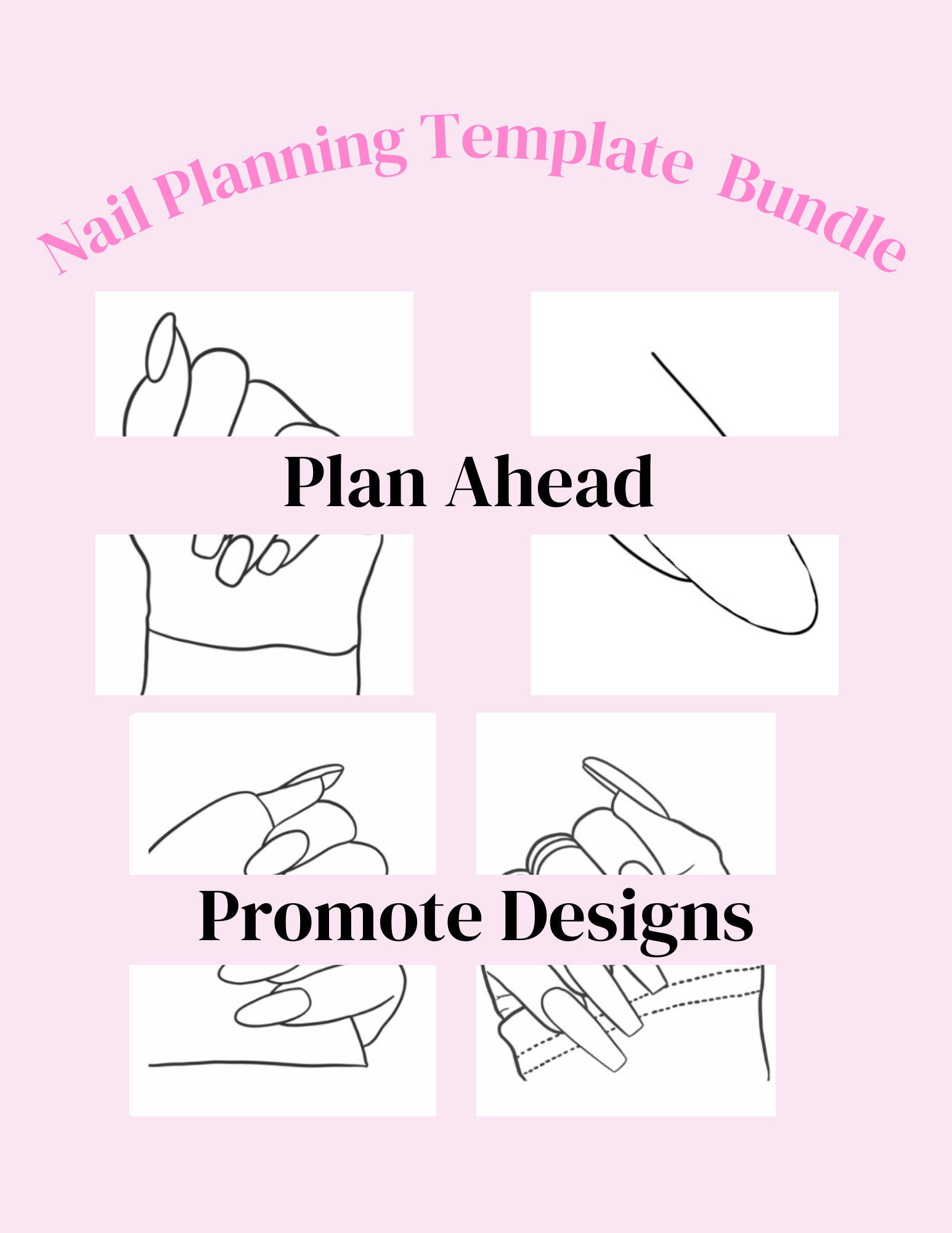 Nail Planning Template Bundle - Etsy