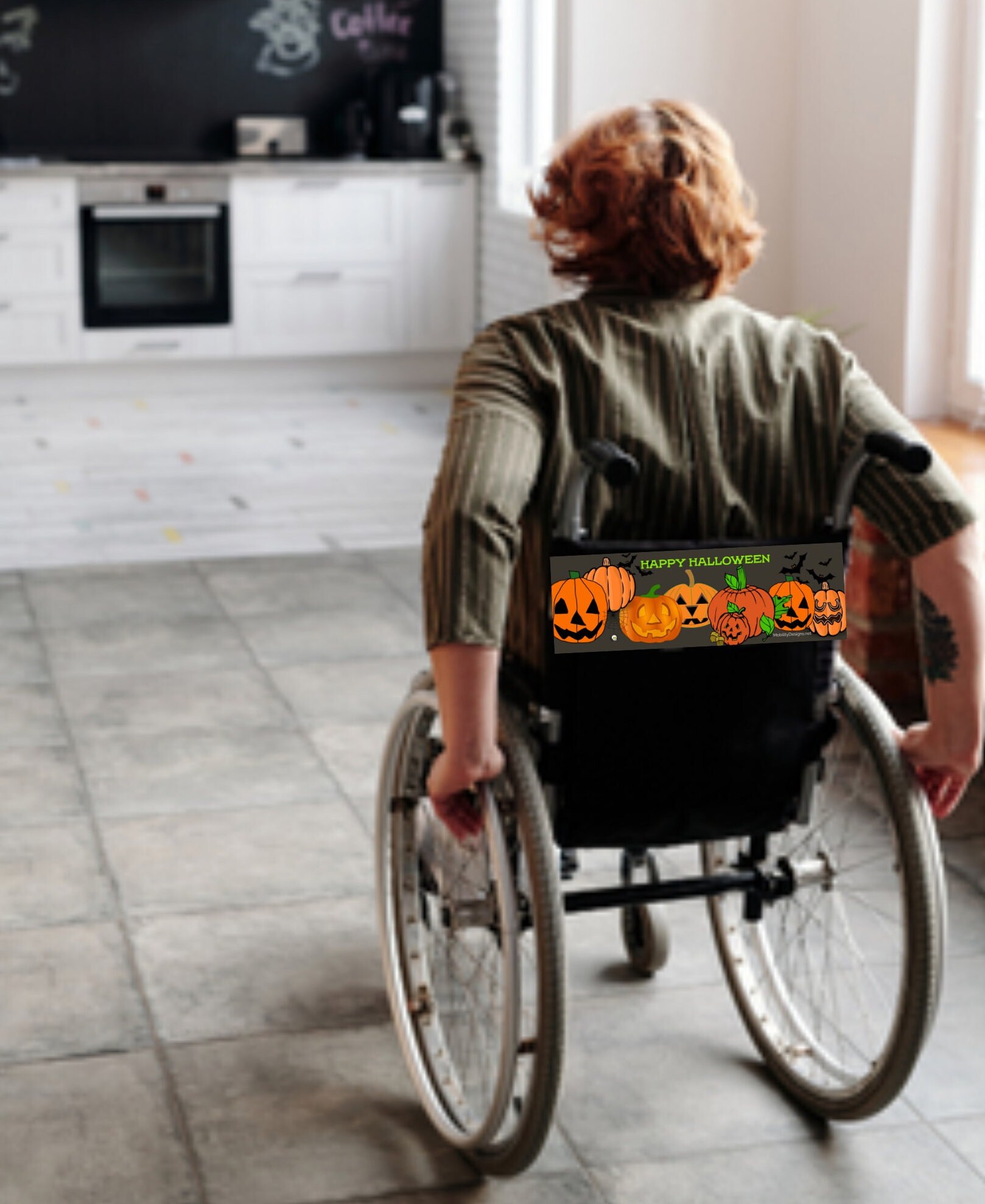 Halloween Wheelchair Banner: Personalized Decoration, Waterproof ...
