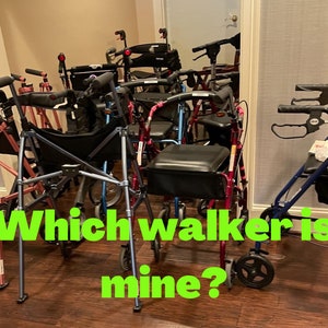 Personalized Rollator Name Plate: Walker Decoration, Fun Grandpa Gift ...