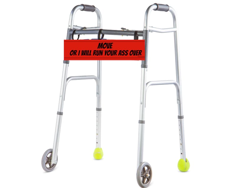 Personalized Walker Name Plate: Funny Rollator Accessory - Etsy