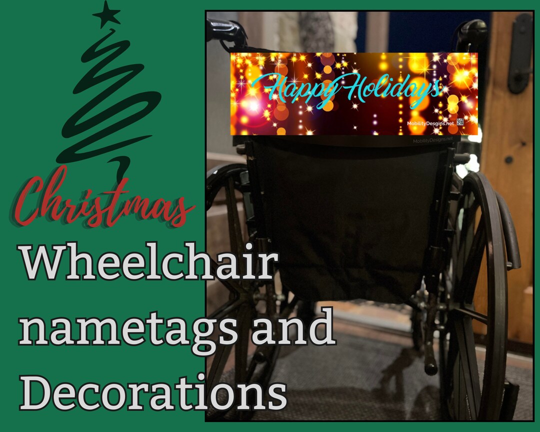 Wheelchair Accessory for Christmas, Wheelchair Decoration for Christmas ...