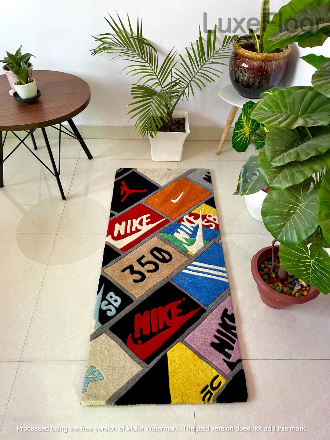 Hand-tufted Rug for Kids, 100%wool, Pile of Sneaker Boxes Area Rug, for ...