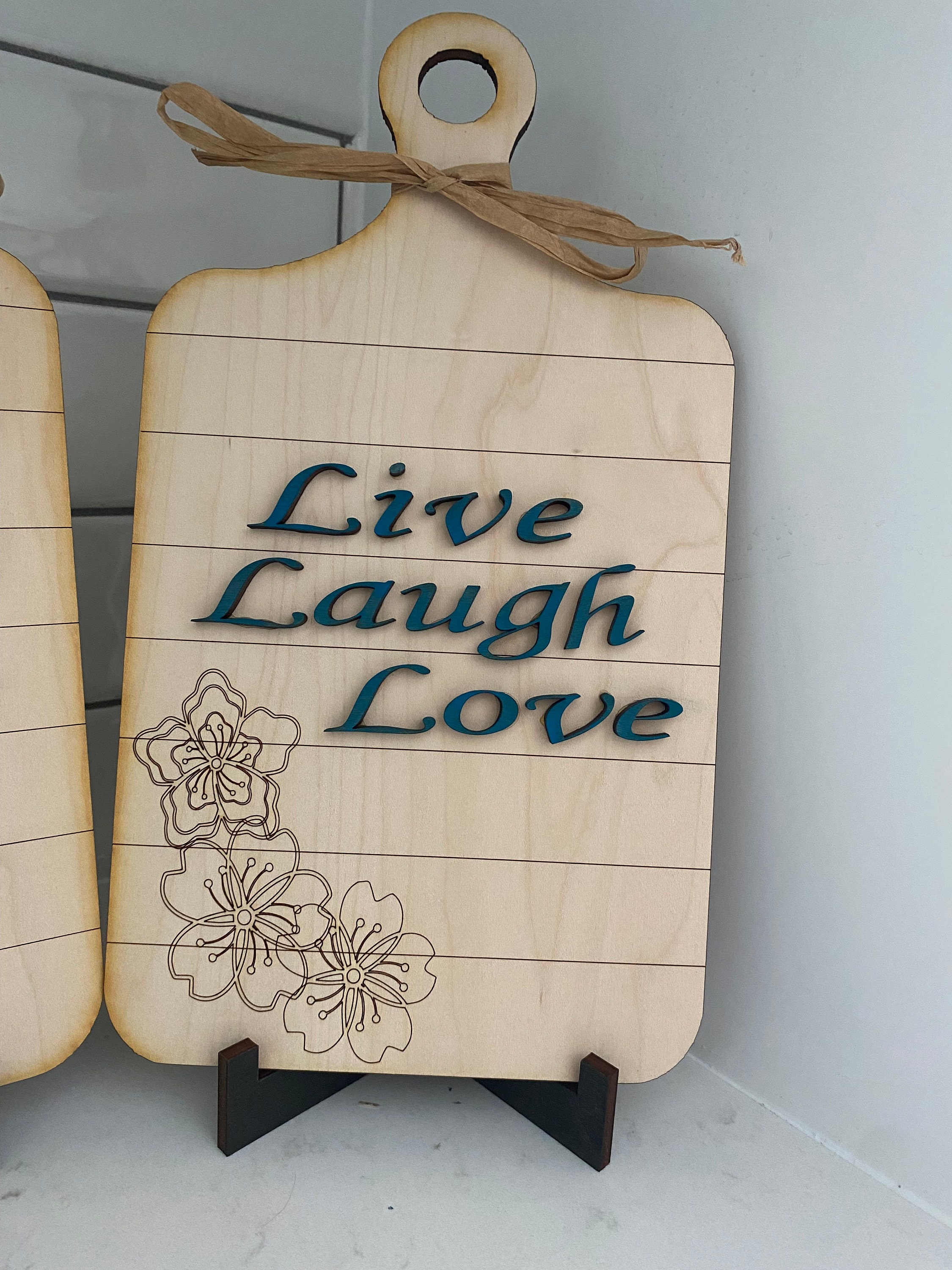 Decorative Cutting Boards SVG, Shiplap Cutting Board, Live Laugh Love ...
