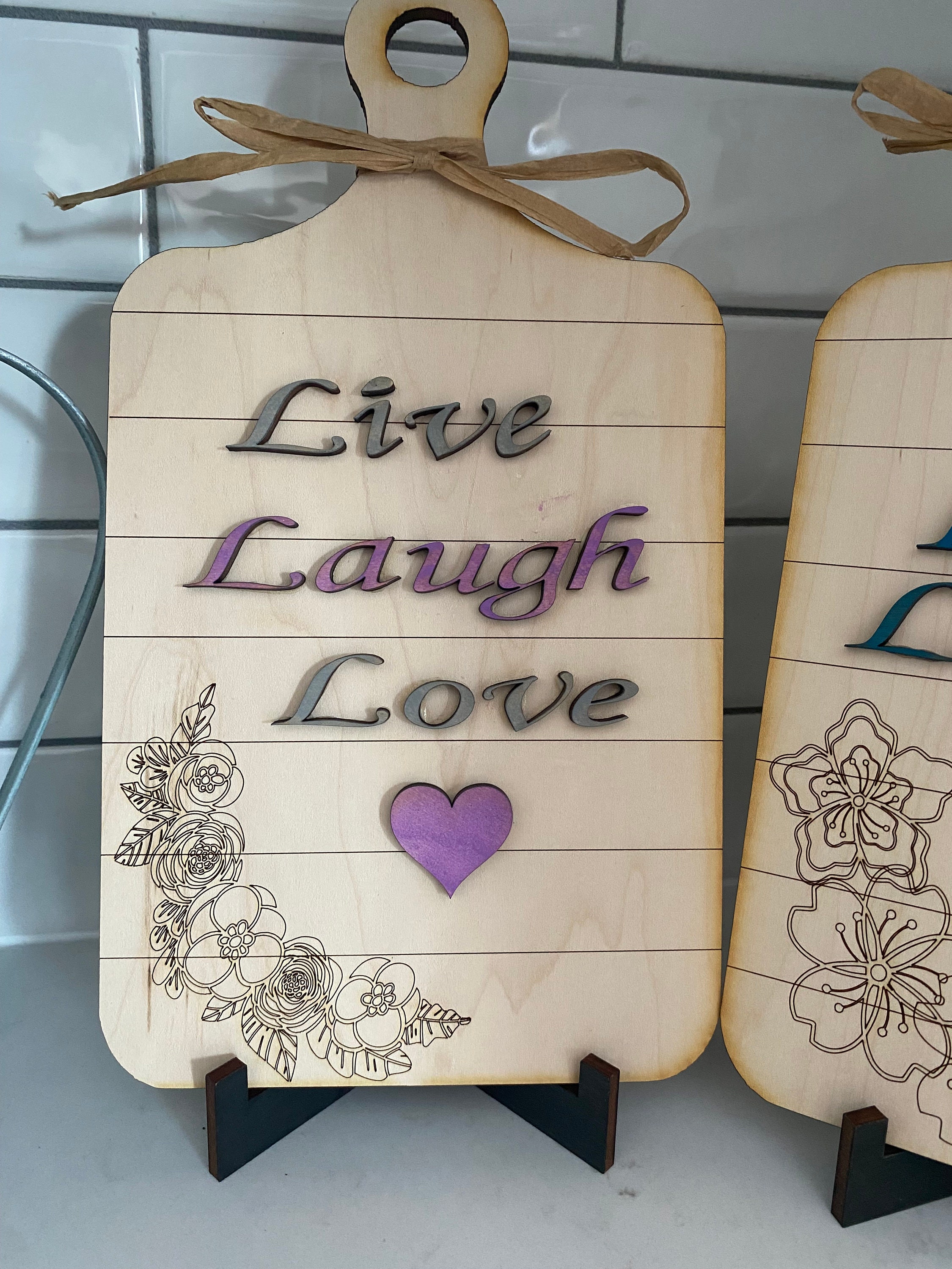 Decorative Cutting Boards SVG, Shiplap Cutting Board, Live Laugh Love ...