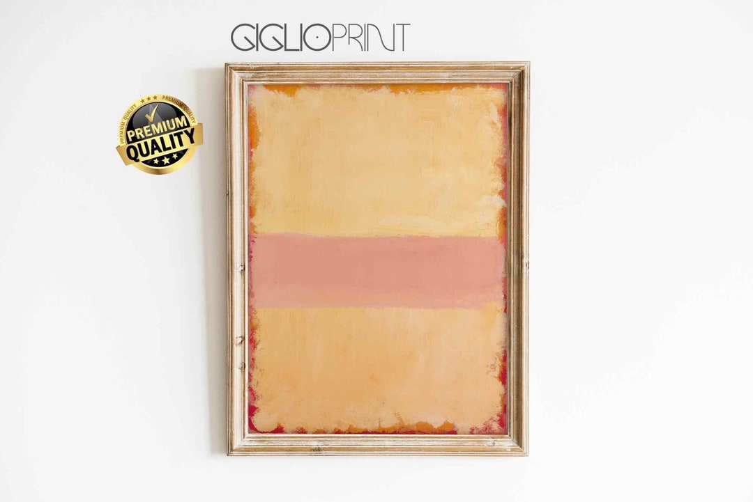 Mark Rothko PINK BEIGE Rothko Exhibition Poster Rothko Print Abstract ...