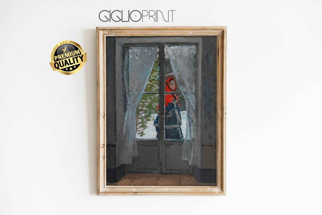 Claude Monet Poster RED KERCHIEF Monet Famous Painting Claude Monet ...