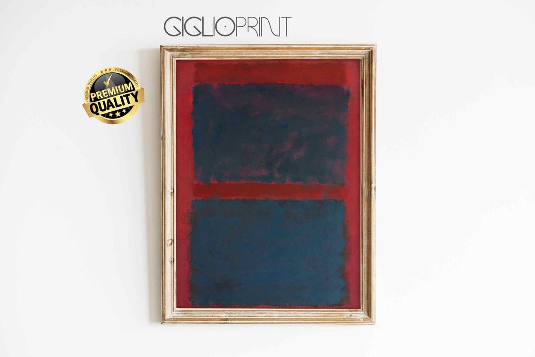 Mark Rothko MAROON Rothko Exhibition Poster Rothko Print Abstract ...
