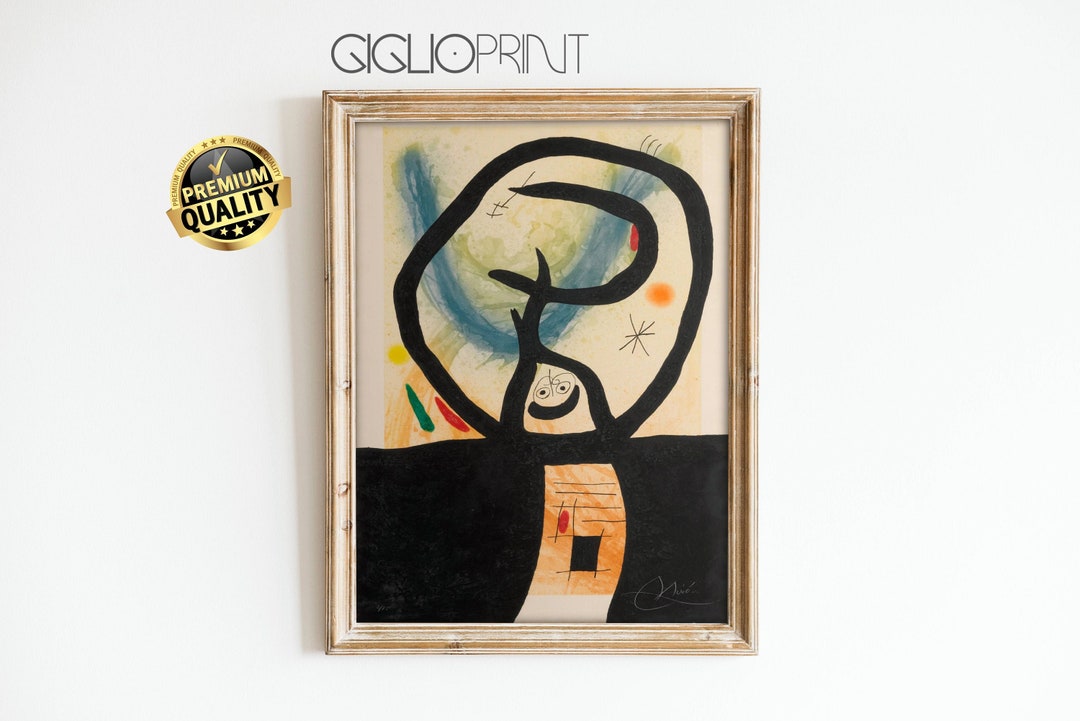 Joan MIRO La FRONDE Miro Print Signed MIRO Canvas Miro Poster Miro Art ...