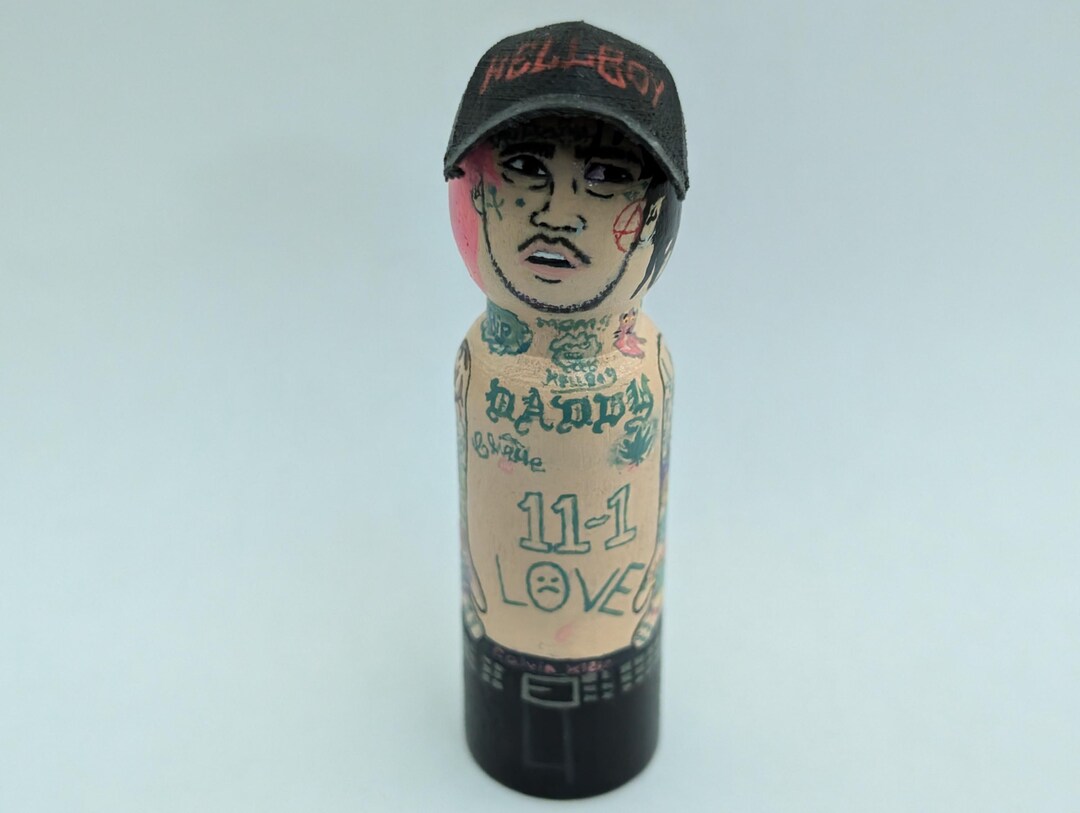 Handcrafted Goth Boi Clique Lil Peep Peg Doll - Etsy