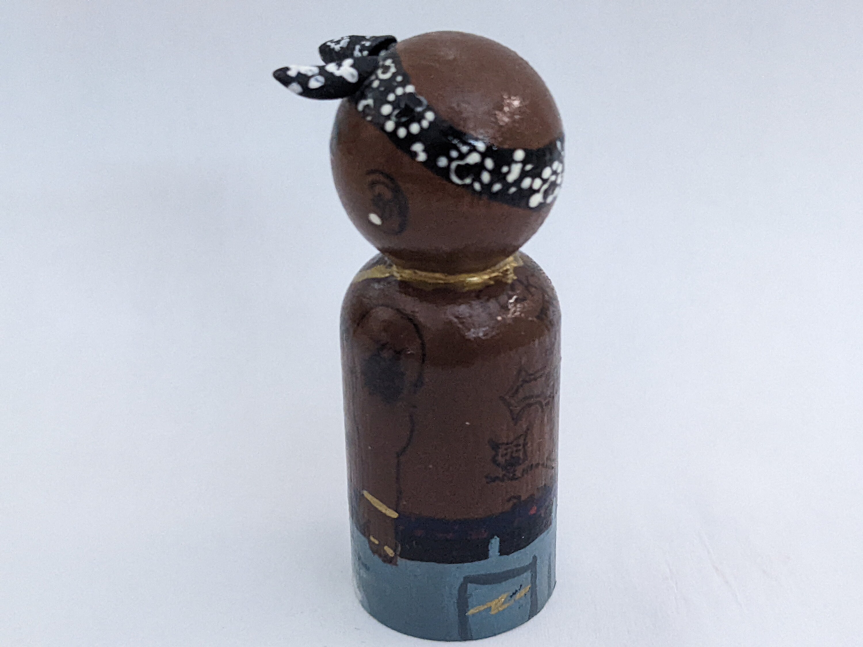 Tupac Shakur Peg Doll - Etsy