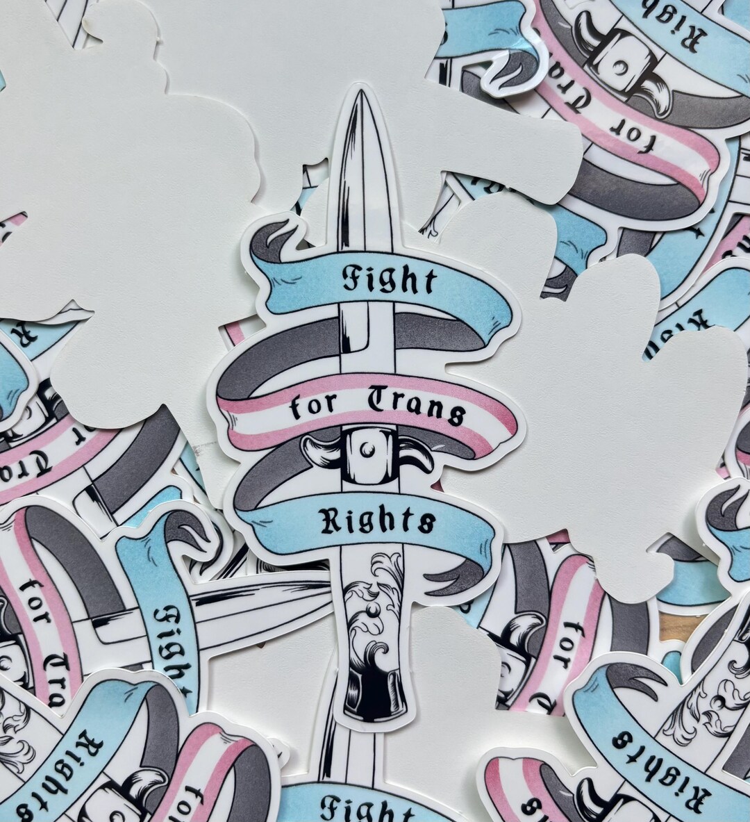 Fight for Trans Rights Vinyl Sticker - Etsy