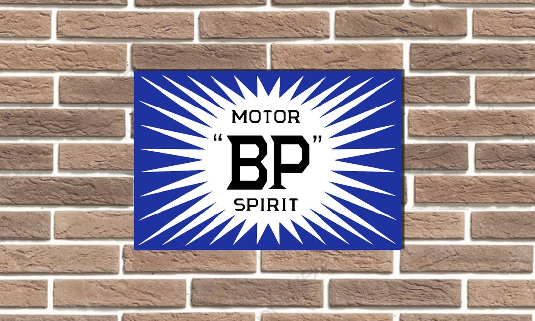 BP Motor Spirit Metal Sign Garage, Bar, Shop, Man Cave Sign - Etsy