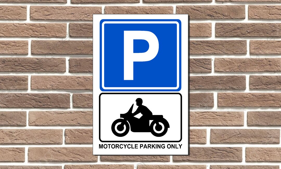 Motorcycle Parking Only Metal Sign Garage, Bar, Shop, Man Cave Sign - Etsy