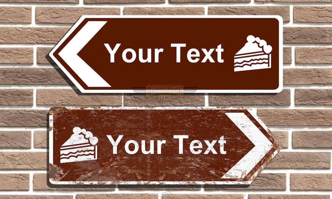 Personalised Tea Room Cake Shop Sign Cafe, Restaurant Arrow Sign - Etsy