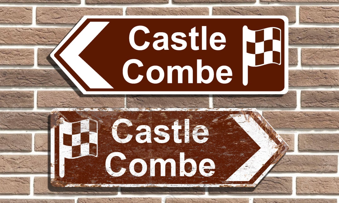Castle Comb Racing Circuit British Tourist Style Metal Road Sign Man ...