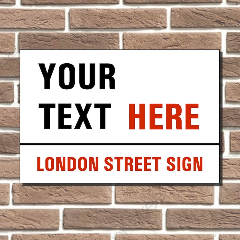 Metallic Street Sign - Etsy UK