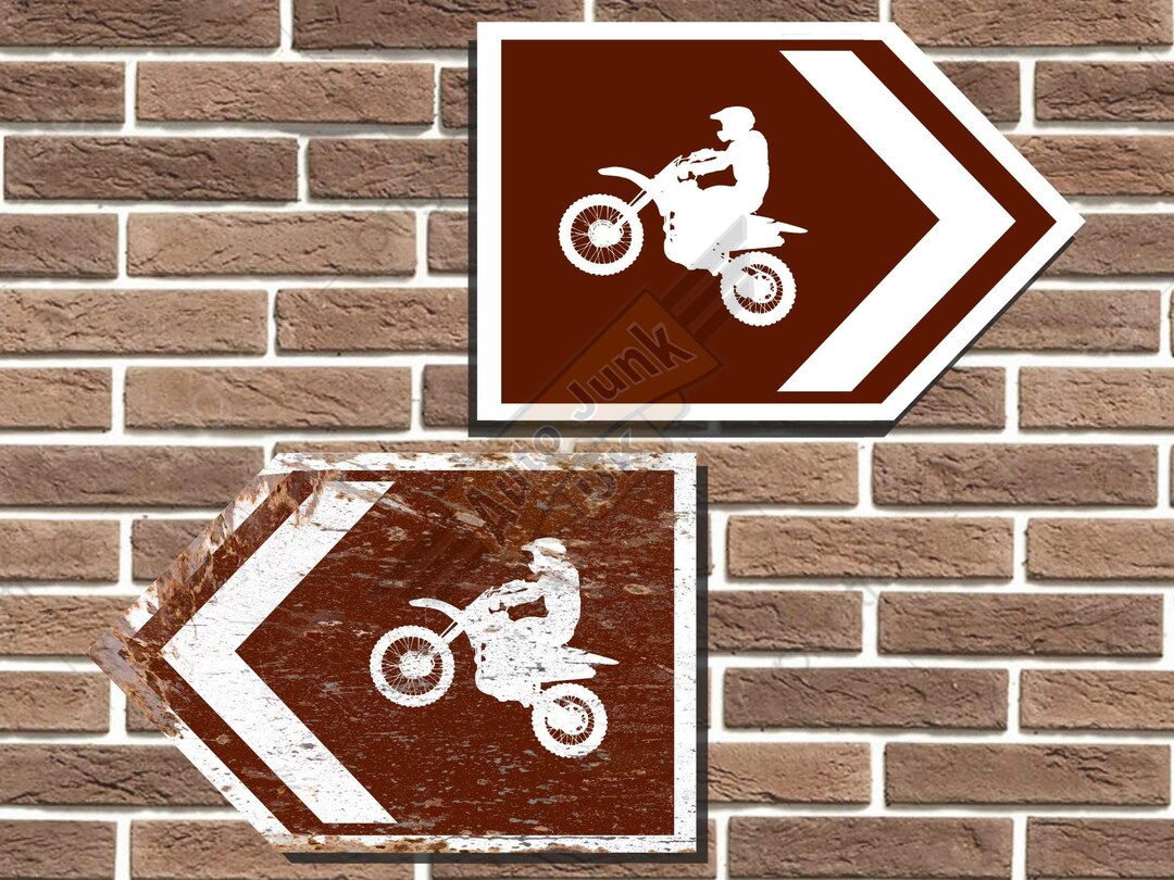Motocross British Tourist Style Metal Road Sign Man Cave Garage Sign - Etsy
