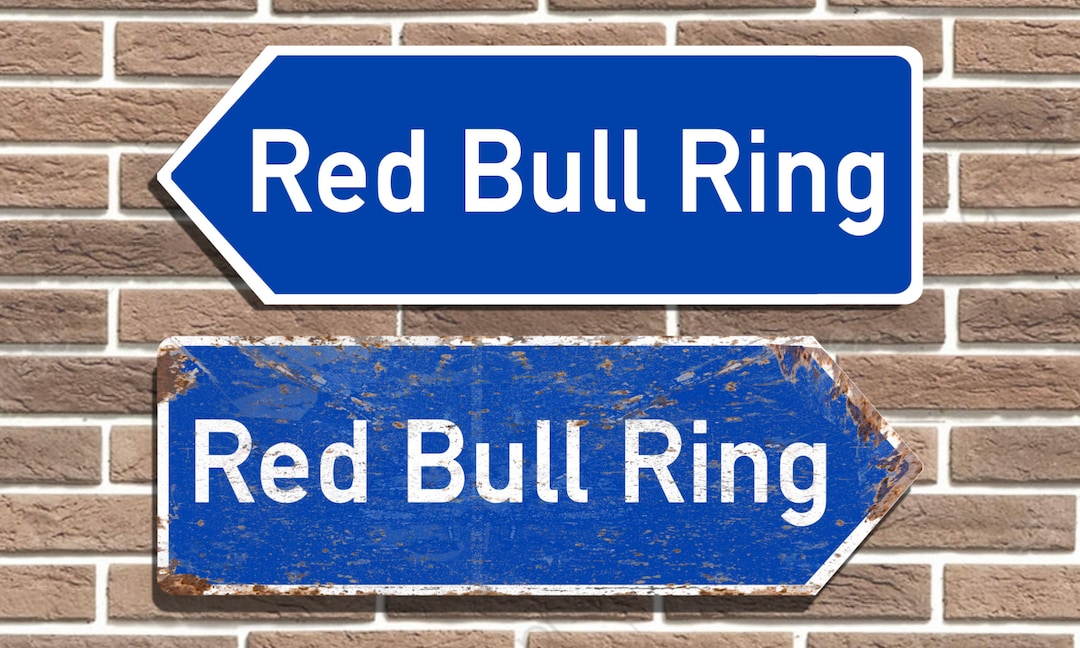 Red Bull Ring Metal Road Sign Man Cave Garage Sign - Etsy