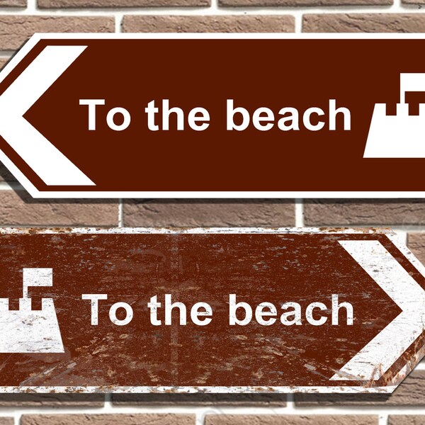 Beach Road Sign - Etsy Australia