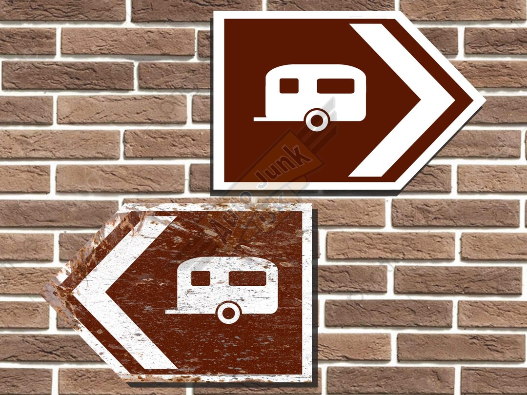 Caravan British Tourist Style Metal Road Sign Man Cave Home Bar Garage ...