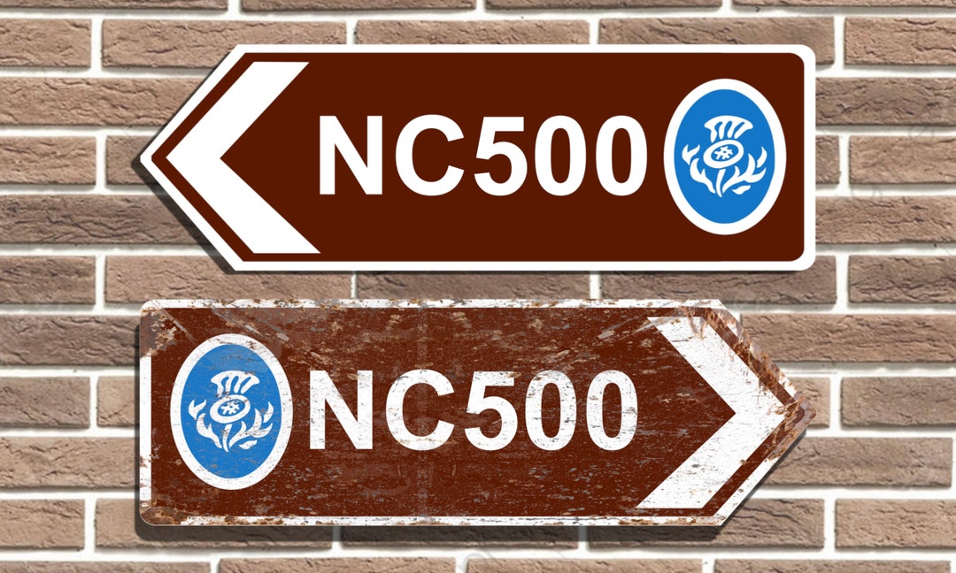 Scotland North Coast 500 NC500 British Tourist Style Metal Road Sign ...