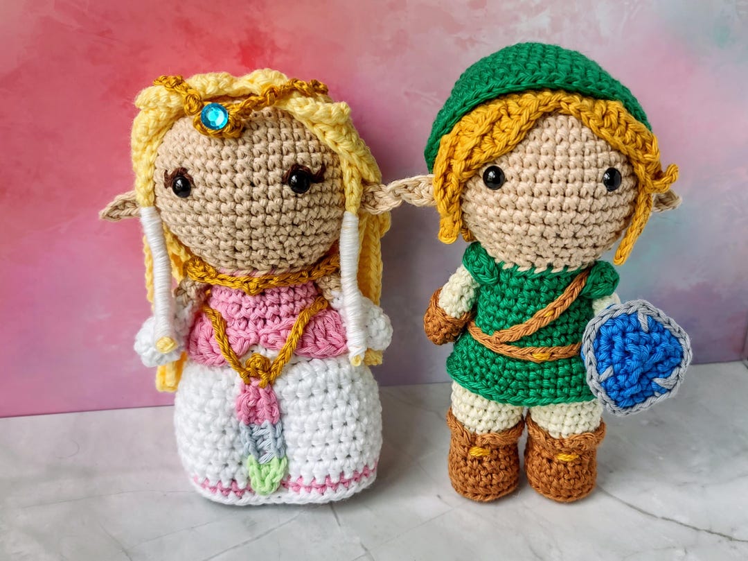 Crochet Link and Zelda Inspired Dolls Handmade - Etsy
