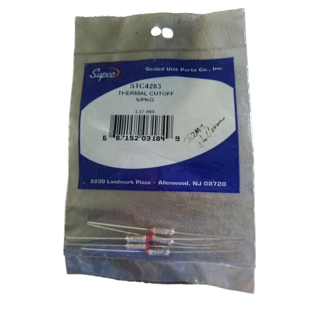 Package of 5 Fusable Link STC4283 Supco 283 Degrees New Sealed Furnace ...