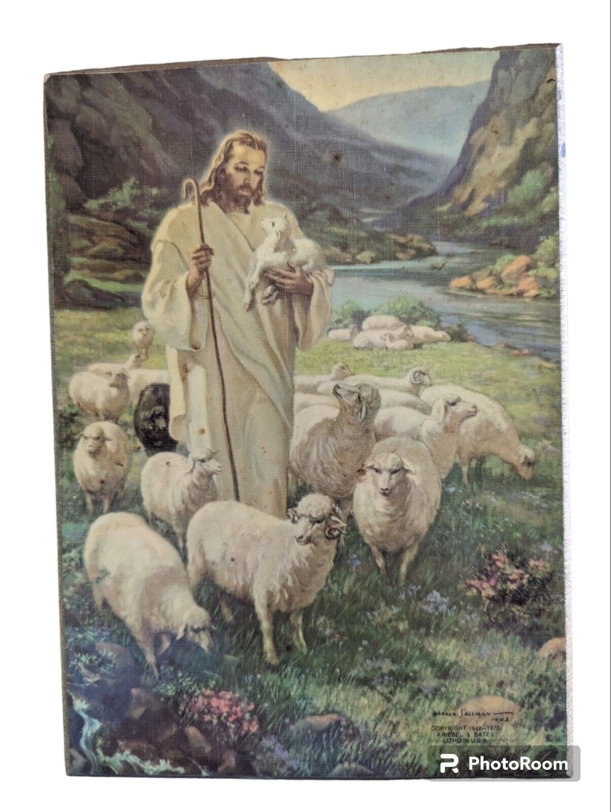 Warner Sallman Jesus the Good Shepherd 5x7 Wall - Etsy