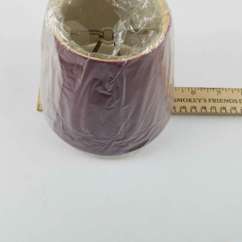 Small Burgundy Lamp Shade Cone Shaped Maroon Wine 5x4x3 Clip on Wall ...