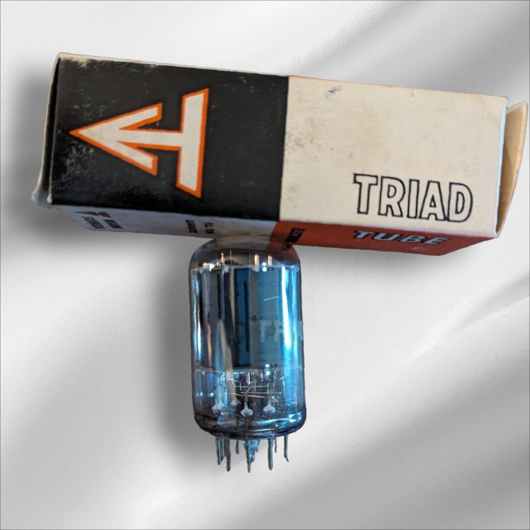 Vintage Triad Radio Vacuum Electron Tube 15KY8A Glass TV Amp 9 Pins ...