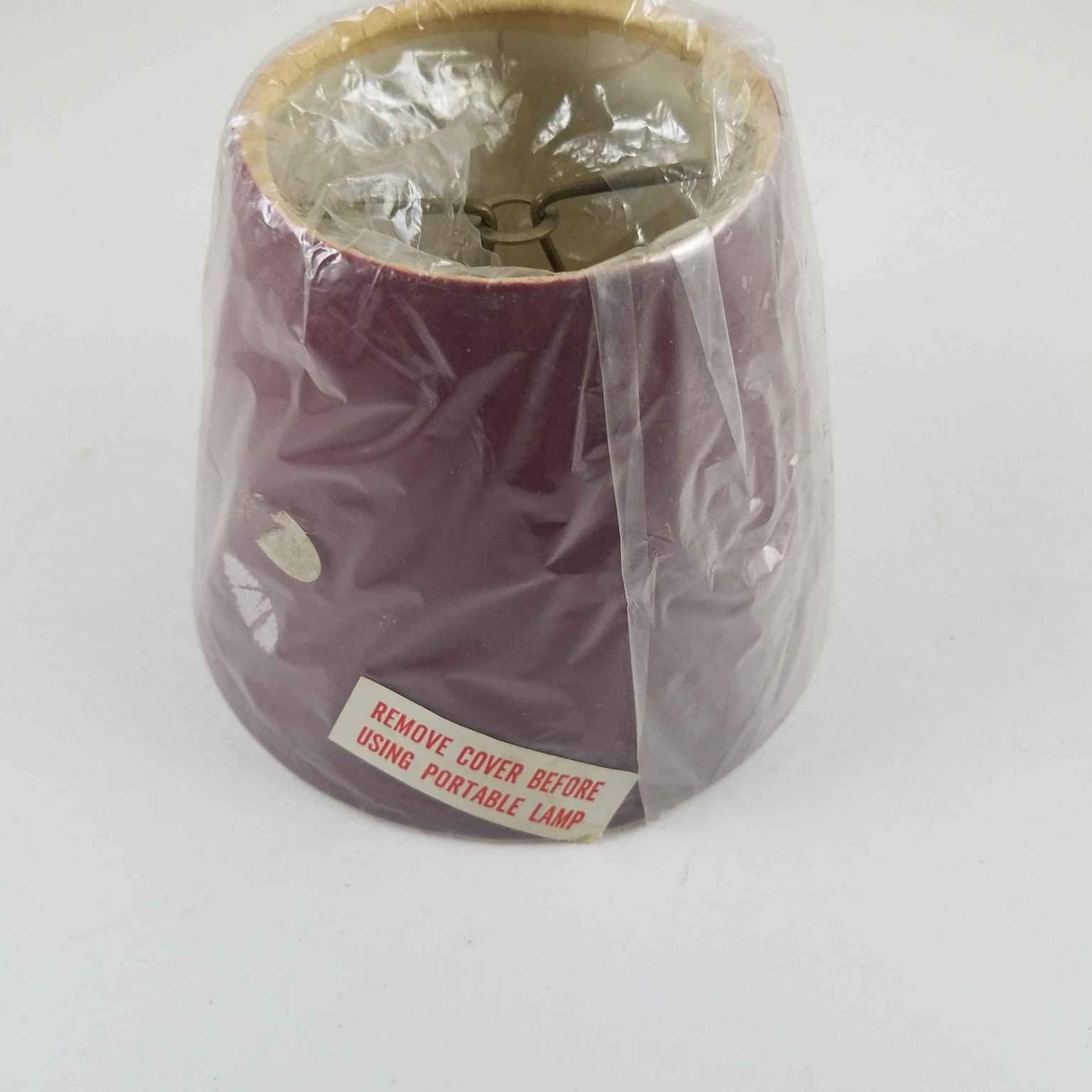 Small Burgundy Lamp Shade Cone Shaped Maroon Wine 5x4x3 Clip on Wall ...