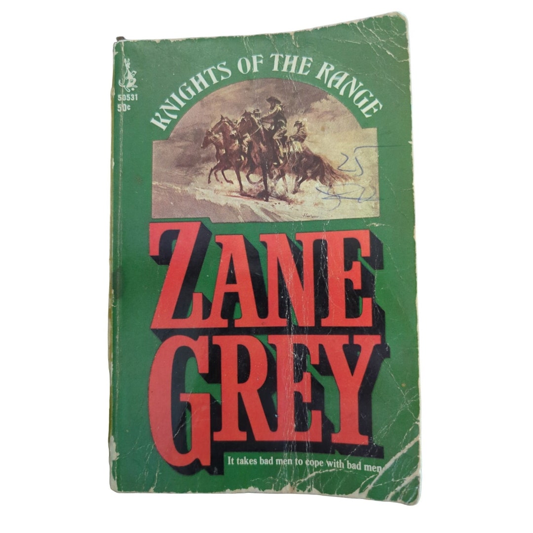 Paperback Book Knights of the Range Zane Grey Pocket Books Vintage ...