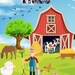 Farm Number Trace Activity - Etsy
