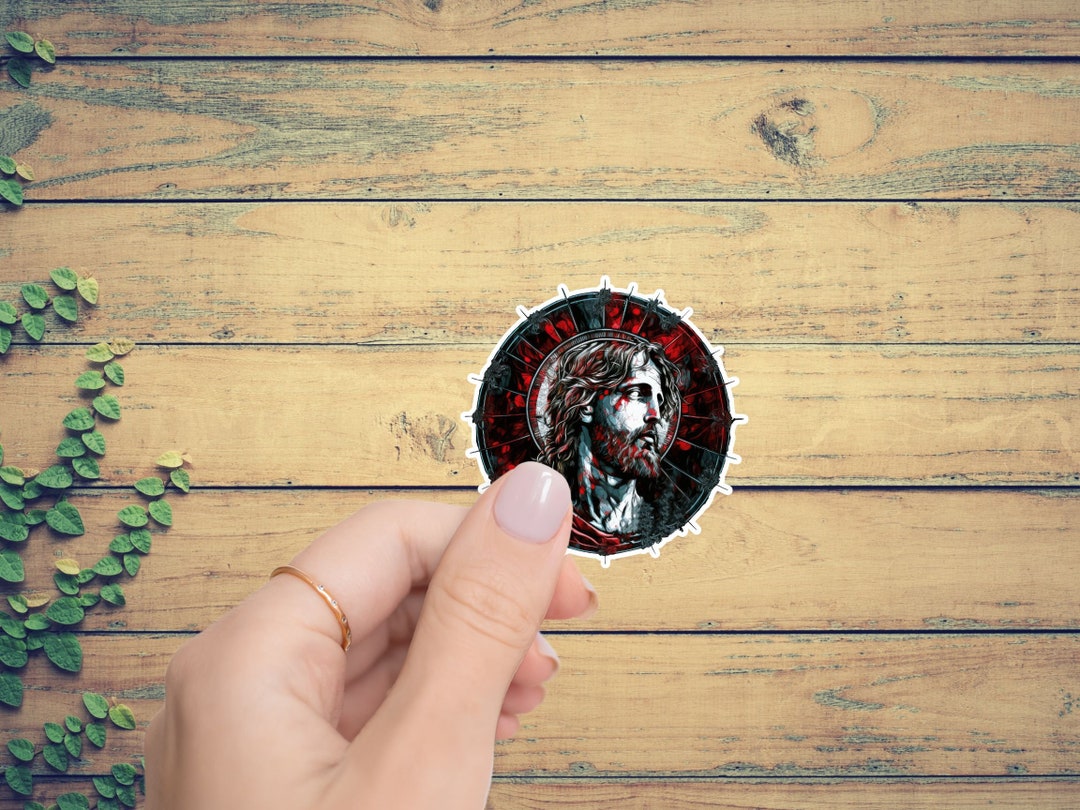 Stain Glass Jesus Christ Vinyl Kiss Cut Stickers Car - Etsy