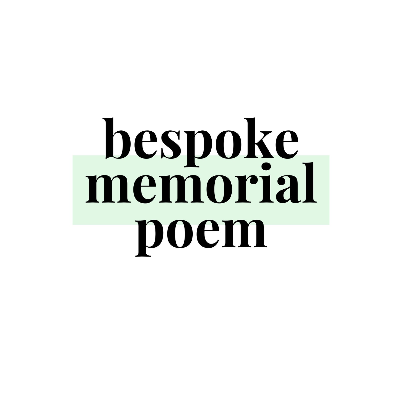 THREE VERSE POEM: A Unique Memorial Poem. Written for Your Loved One's ...