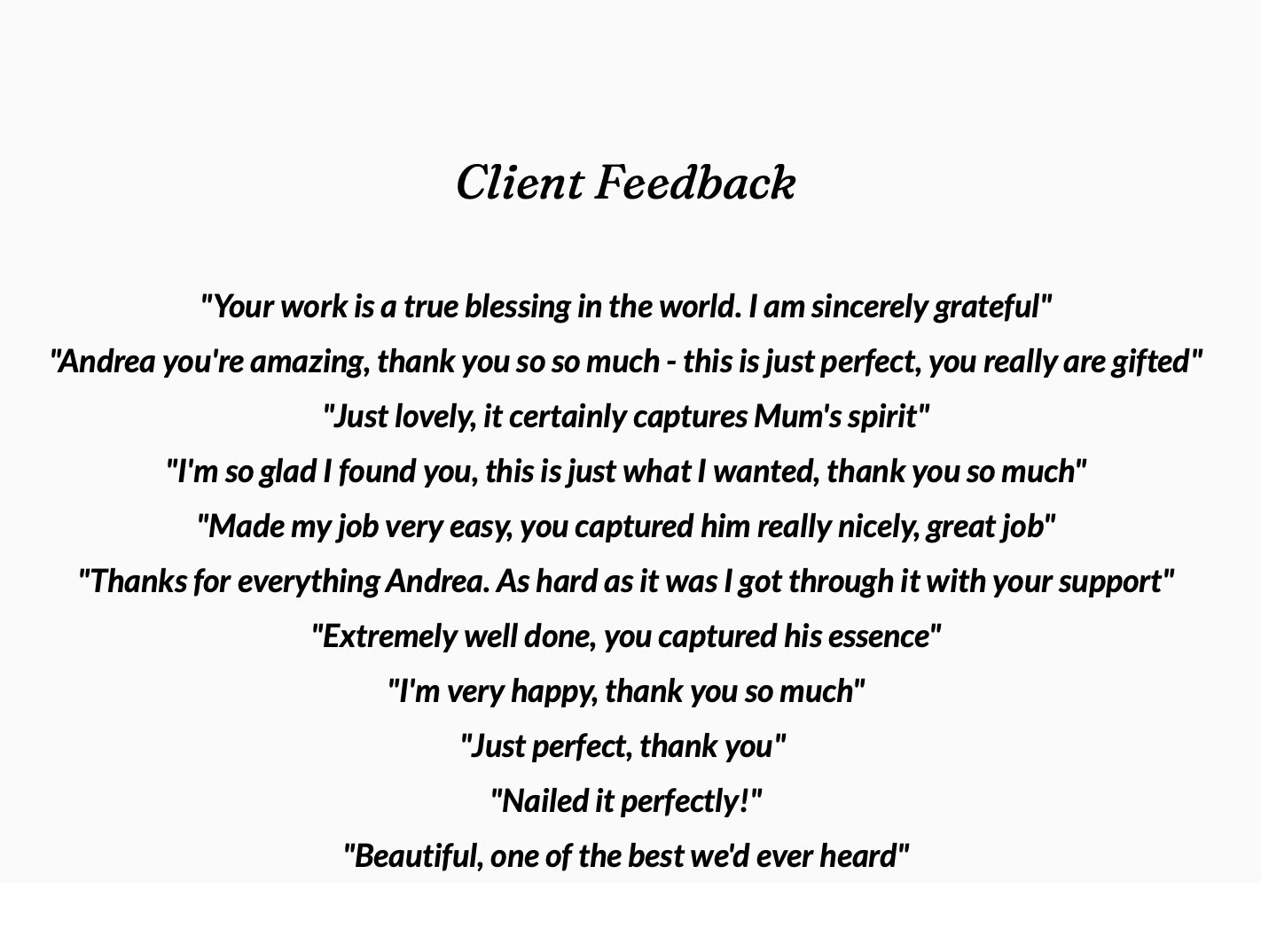 YOUR LIVING EULOGY. A Professionally Written Account of Your Life ...