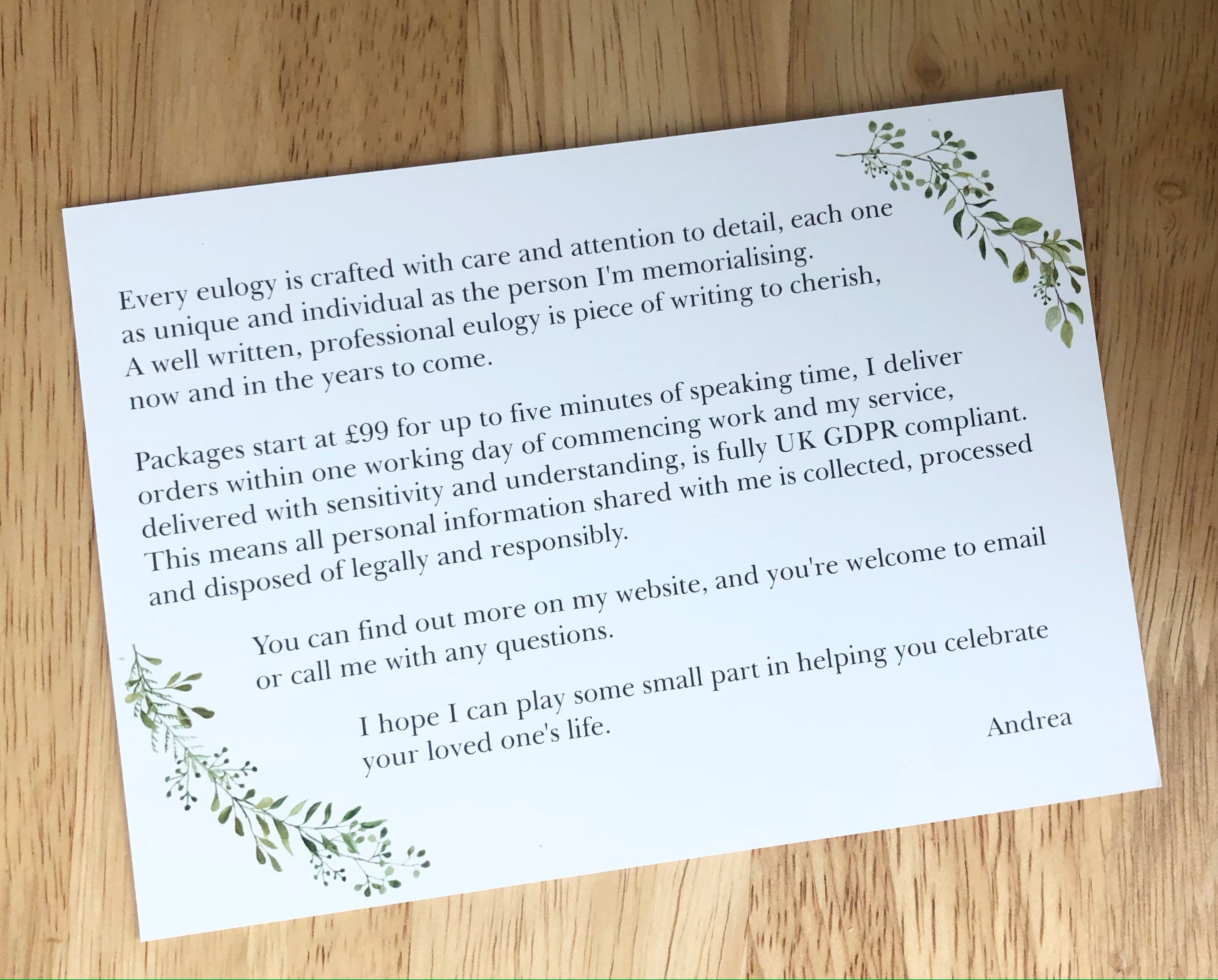 UNIQUE FUNERAL SPEECH. Honour Your Loved One With the Perfect Tribute ...