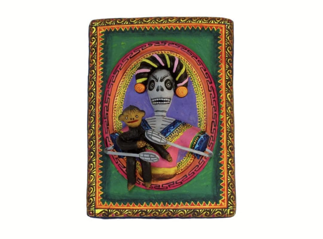 Frida Kahlo and Monkey Plaque - Etsy