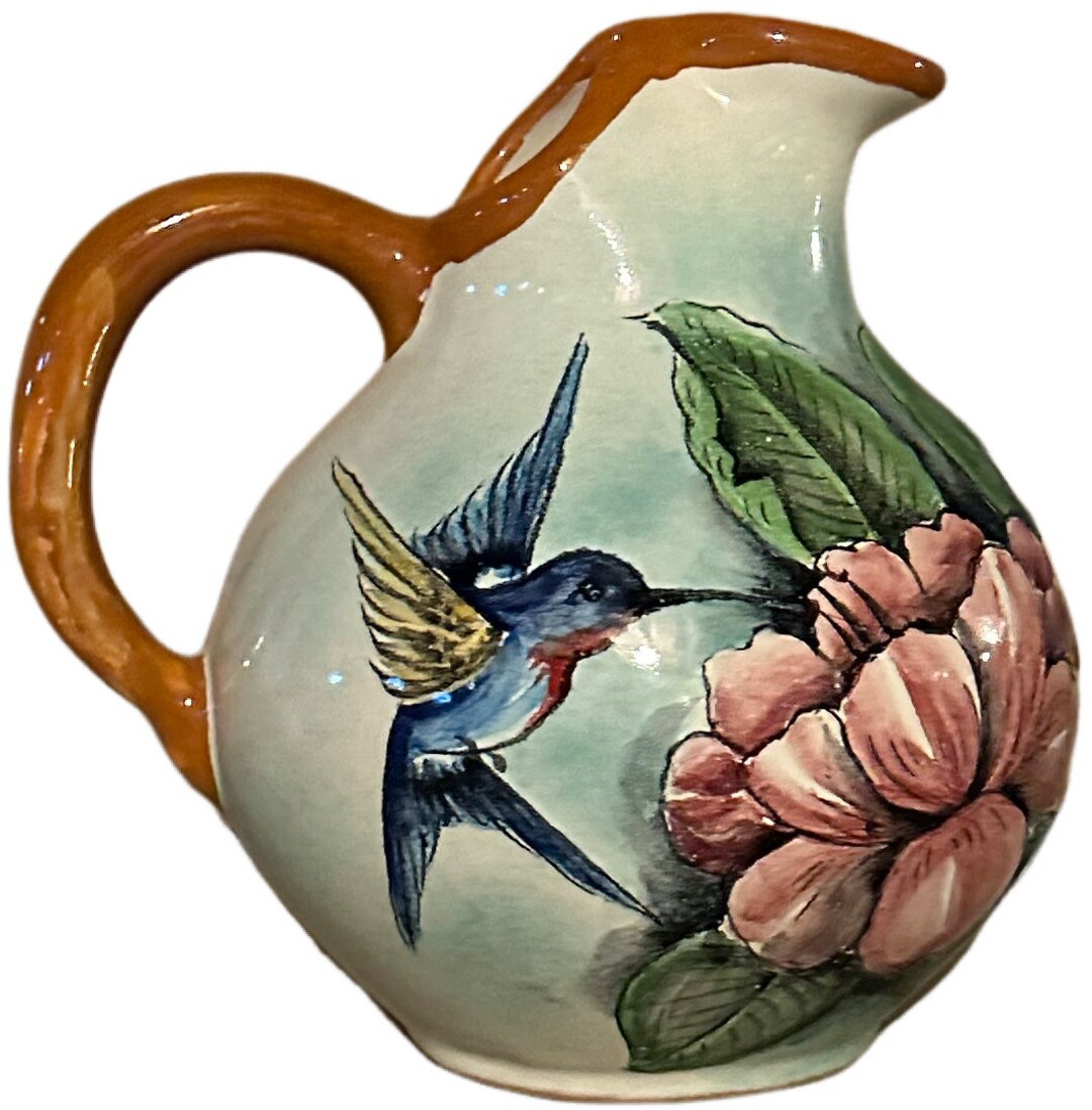 Pitcher With Hummingbird Design - Etsy
