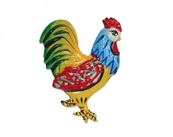 Original Magnet "radiant Rooster's Gaze" by Tetiana Abramov - Etsy