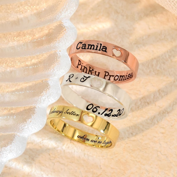 Engraved Rings Outside - Etsy