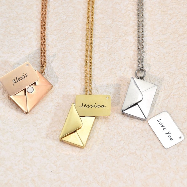 Envelope Necklace - Etsy